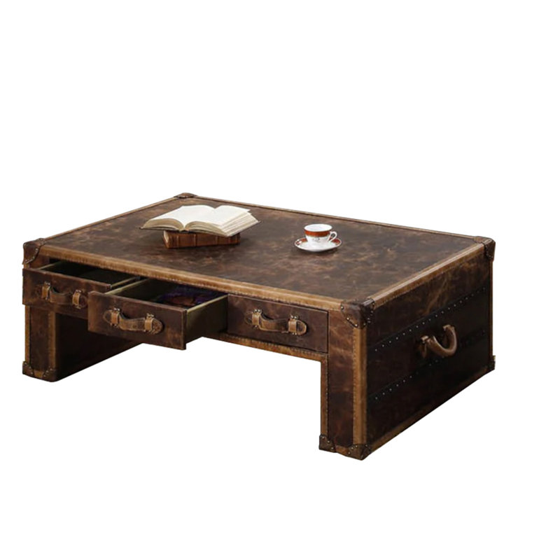 Wayfair leather coffee table store